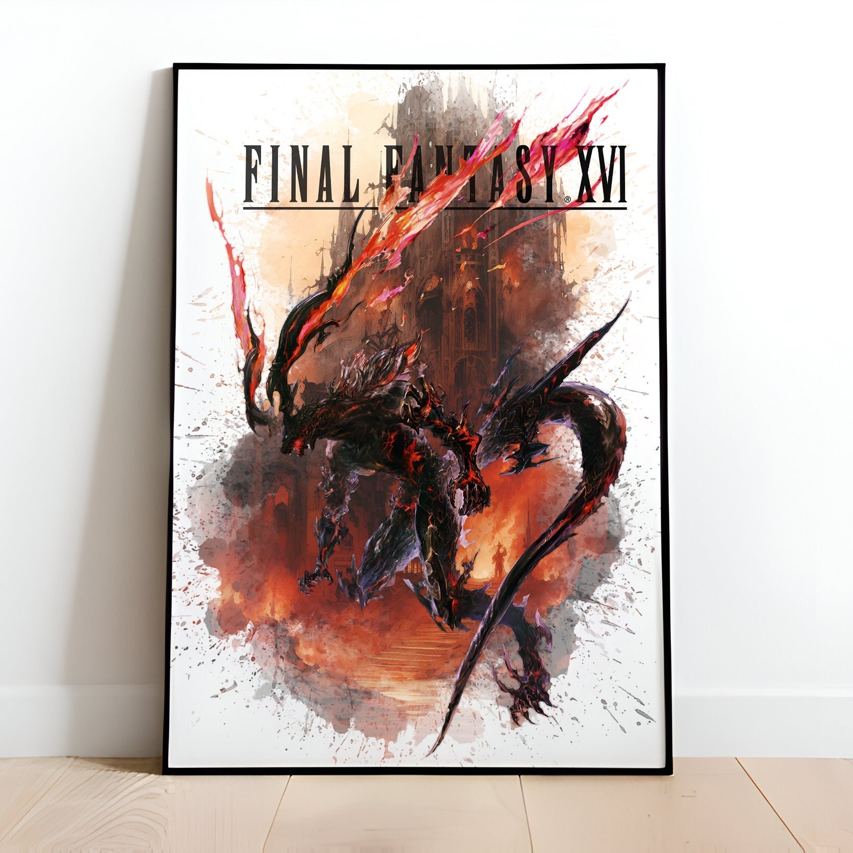 Final Fantasy 16 Eikon Poster - Esper I Ifrit I Shiva I Bahamut I Odin ...