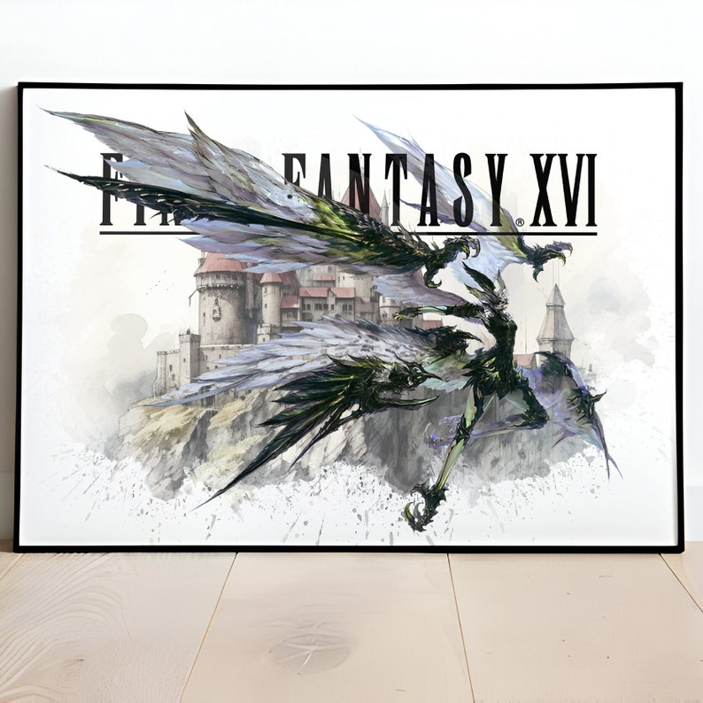 Final Fantasy 16 Eikon Poster - Esper I Ifrit I Shiva I Bahamut I Odin ...