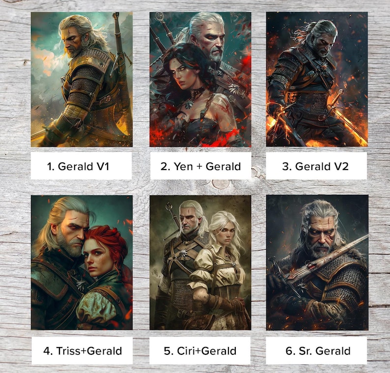Witcher 3 Poster Character Poster Posters I Gerald Ciri Yen High Render ...