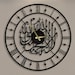 Allah Alhamdulillah Arabic Calligraphy Metal Wall Clock - Etsy