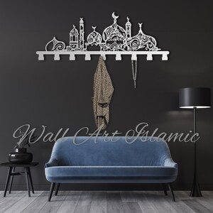 Wall Decor Hanger&flowery Mosque, Islamic Line, Flower Mosque Gift ...