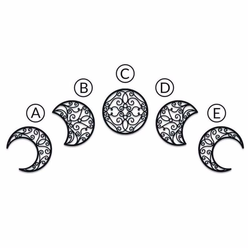 Moon Phases Metal Wall Decor Metal Ramadan Moon Phase Wall - Etsy