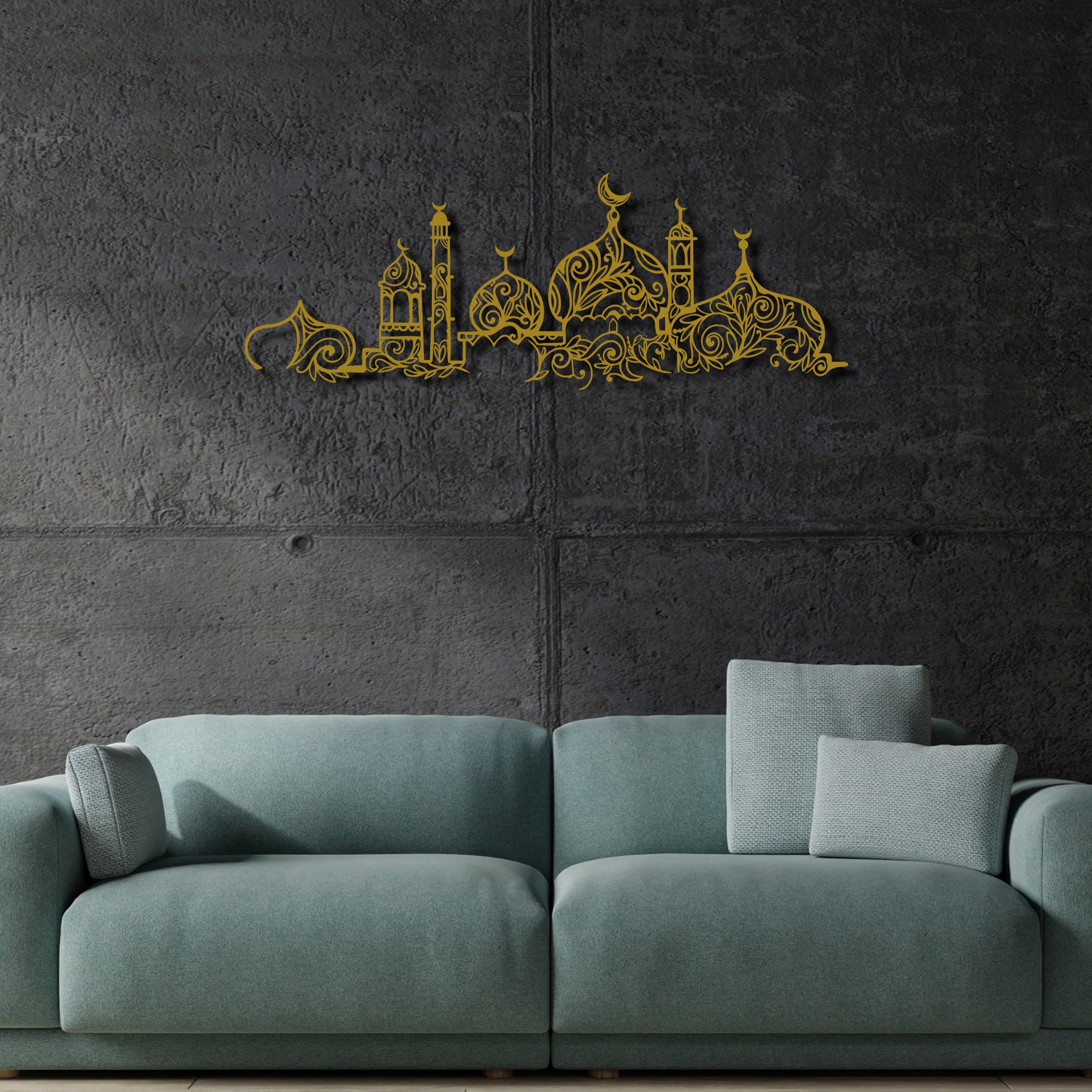 Islamic Wall Art Metal Masjid Wall Decor Plants Mosque Wall - Etsy Canada