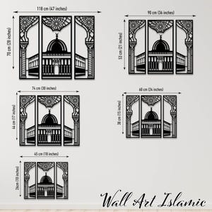 Al-aqsa Mosque Islamic Wall Art&metal Allah Masjid Decor, Islamic Best ...