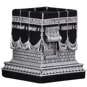 Gold 3D Kaaba Islamic Art: Velvet Mecca Decor With Swarovski Stones - Etsy