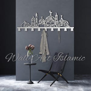Wall Decor Hanger&flowery Mosque, Islamic Line, Flower Mosque Gift ...