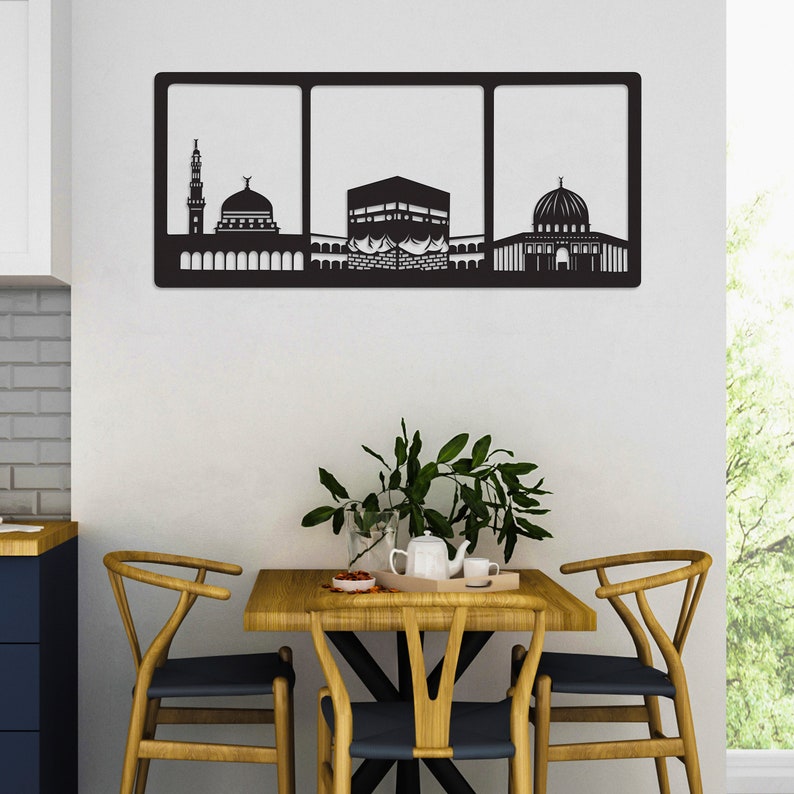 Kaaba Masjid Aqsa Masjid Nabawi Metal Masjid Decor Mecca - Etsy