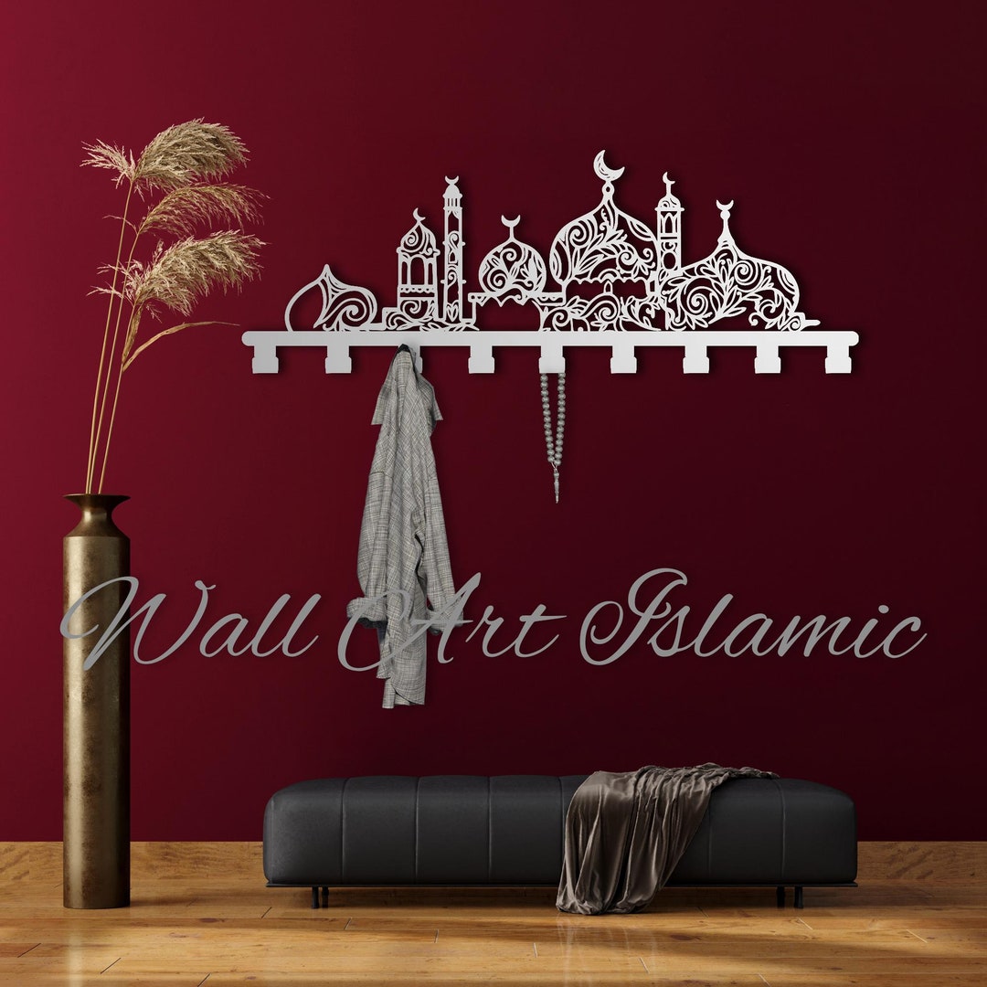 Masjid Wall Decor Hanger&islamic Metal Line, Flower Mosque Gift ...