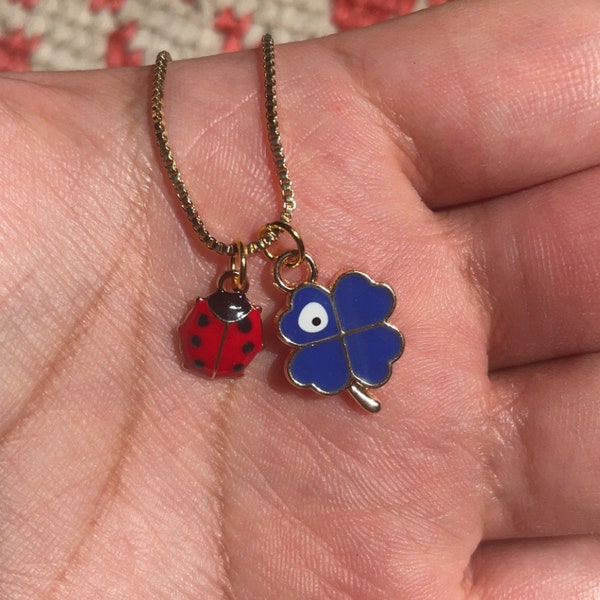 Ladybug Necklace - Etsy