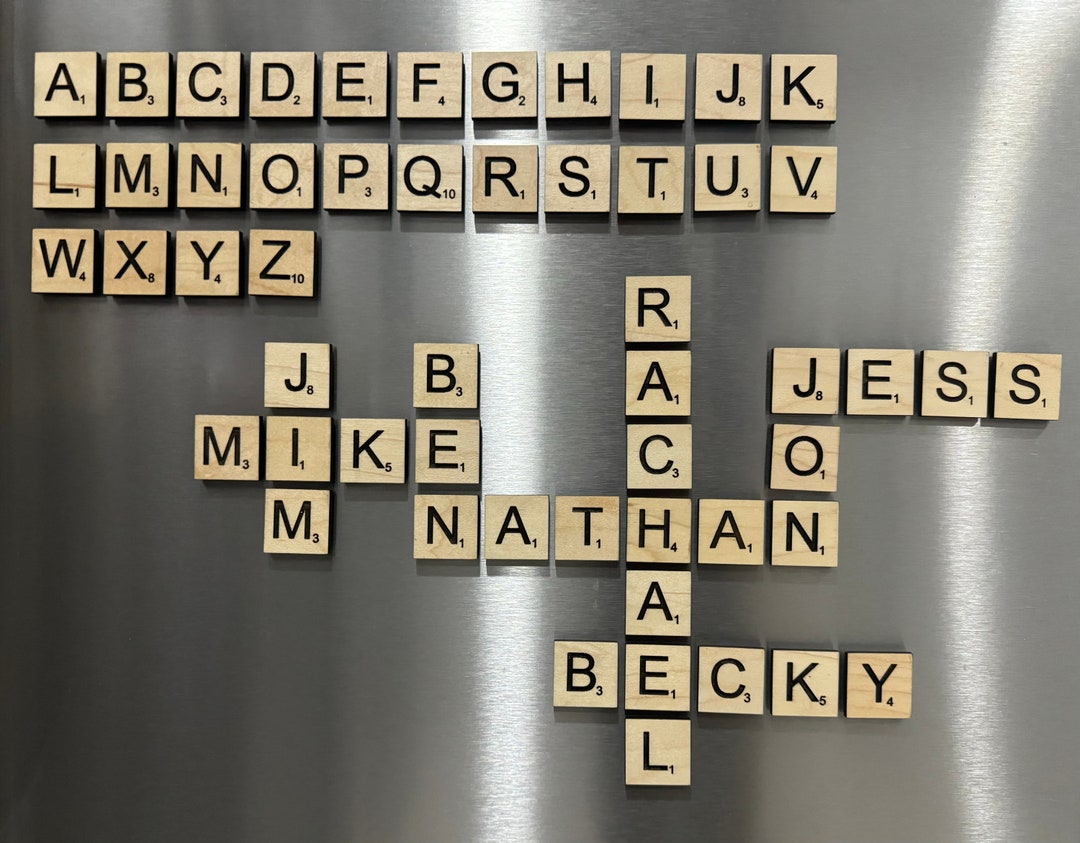 Scrabble Refrigerator Magnets - Etsy