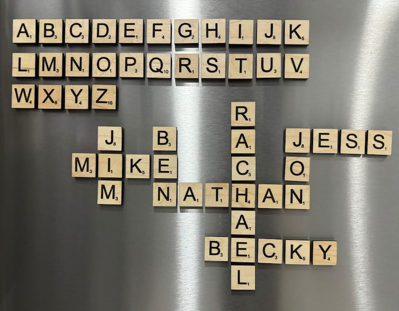 Scrabble Refrigerator Magnets - Etsy