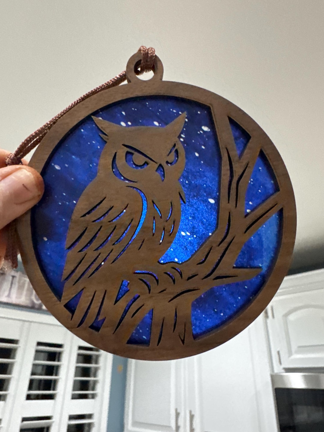 Owl Suncatcher - Wood and Acrylic - Etsy