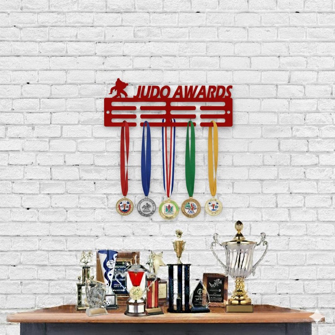 Custom Judo Medal Holder, Judo Acrylic Medal Hanger, Judo Medal Display ...