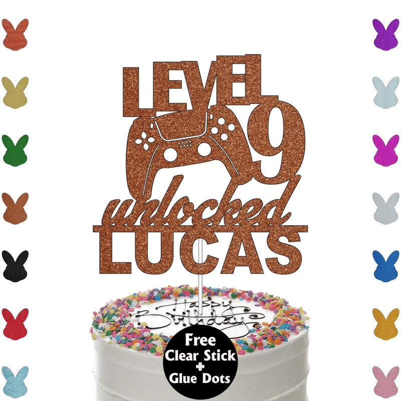 Level Game Cake Topper - Etsy UK