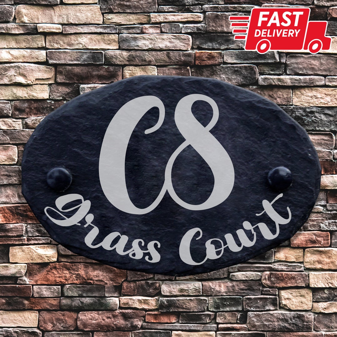 Personalized House Number Sign Custom House Number Sign Custom Address ...