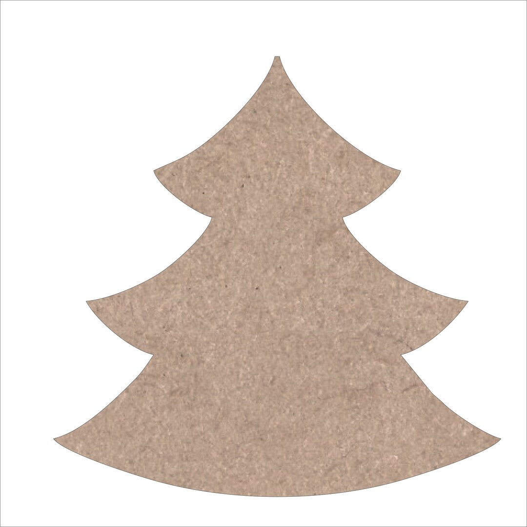Unfinished Wooden Christmas Tree Cutout, Wood Crafts, Tree Cut Out ...
