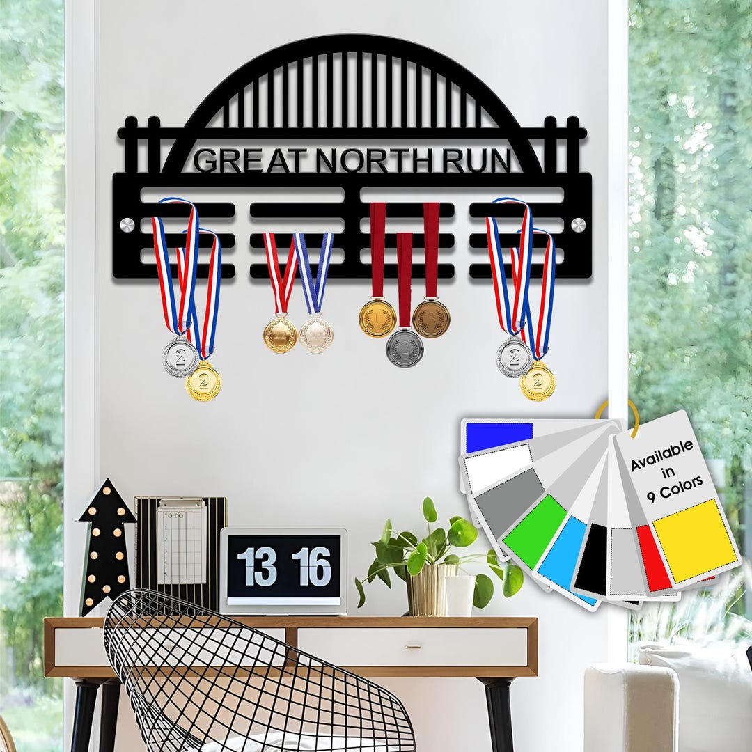 Personalised Name Medal Hanger | Custom Medal Holder | Engraved Medal ...