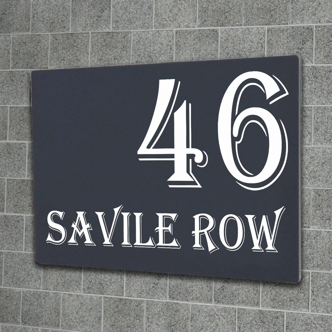 Modern House Sign Address Number Sign House Number Personalised Acrylic ...