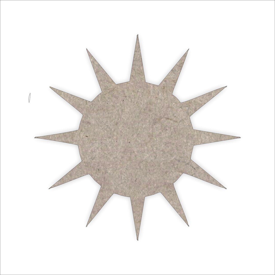 Sun Shape, MULTIPLE SIZES, Sun Cut Out, Laser Cut Sun Shape, Unfinished ...