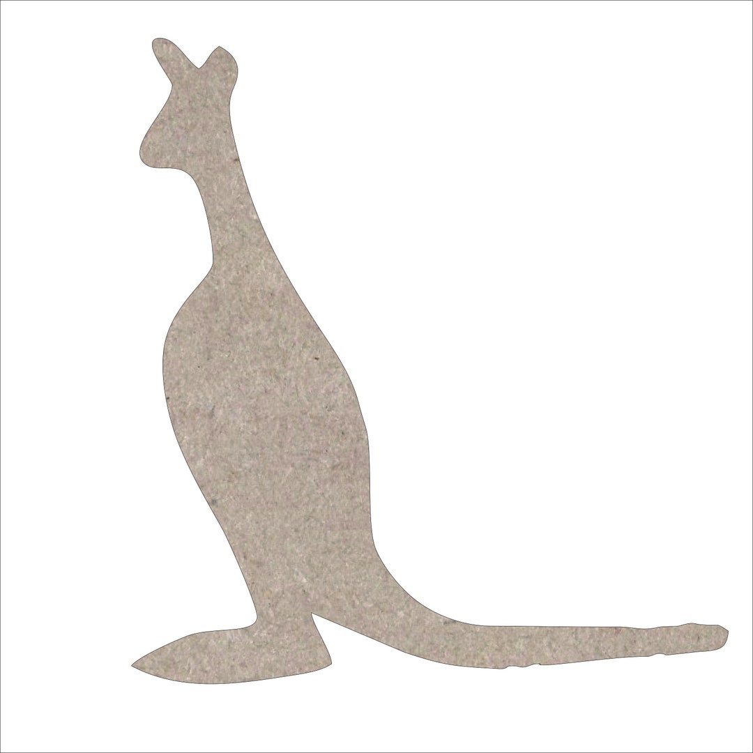 MDF Wooden Animal Kangaroo Laser Cut Out Shapes, Craft Making ...
