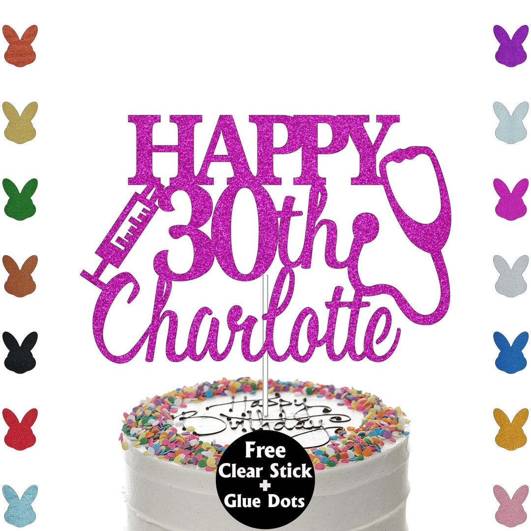 Personalised Dr Nurse Stethoscope Cake Topper Personalise With Any Name ...