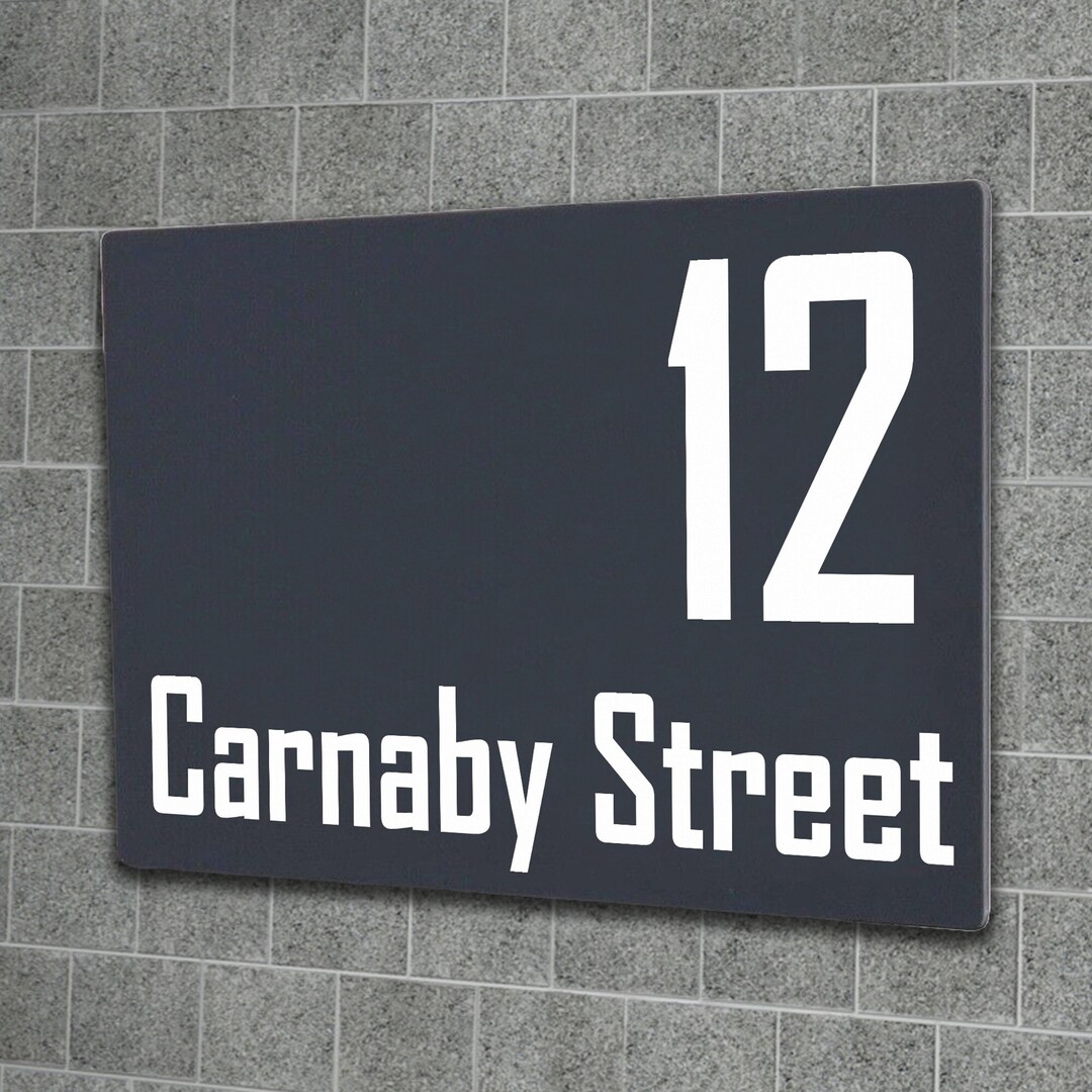 Modern Printed Acrylic House Sign House Address Plaque Address Plaque ...