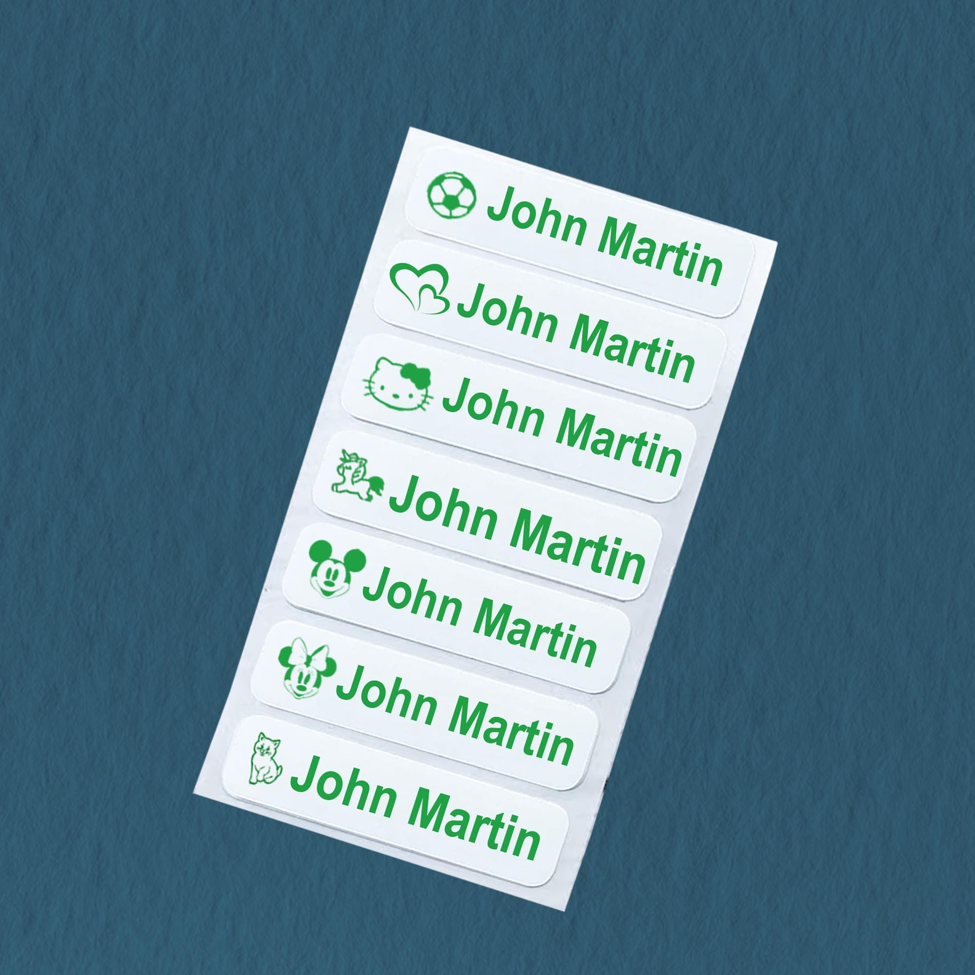 Iron on Name Labels for School Uniform Clothing, Iron on Name Tags ...