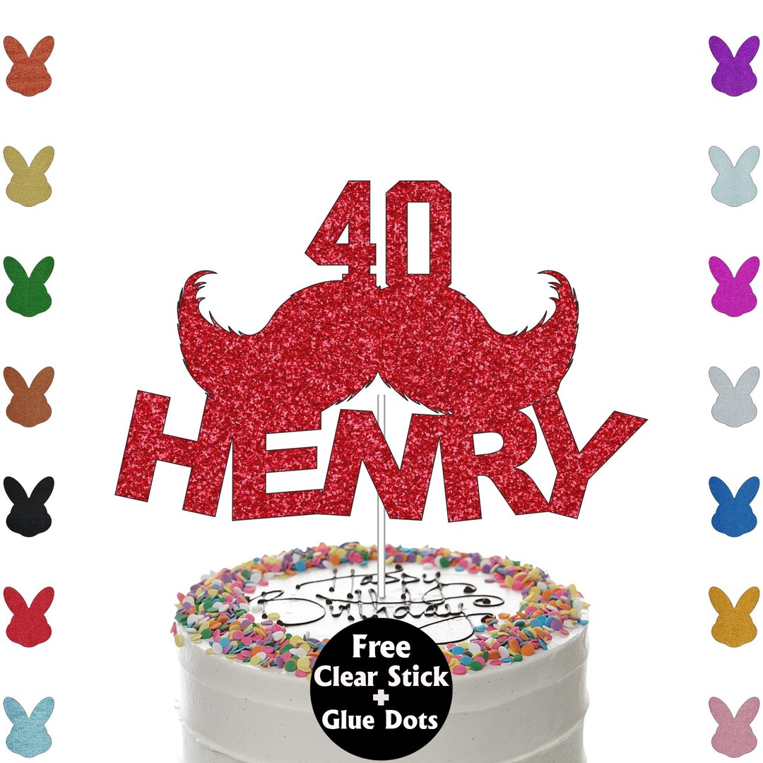 Personalised Cake Topper Happy Birthday Dad Grandpa Man Boy With ...