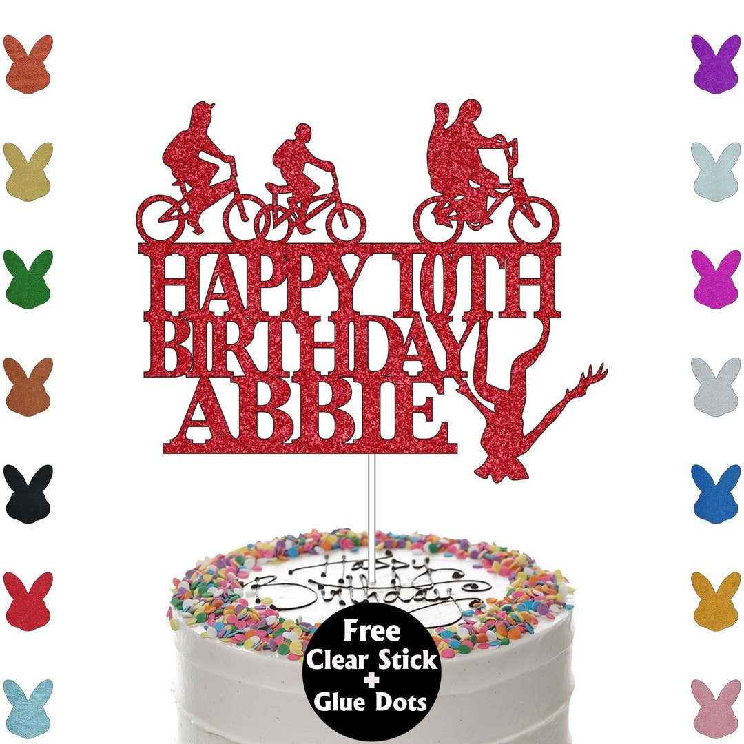 Personalised Stranger Things Themed Cake Topper Decoration Stranger ...