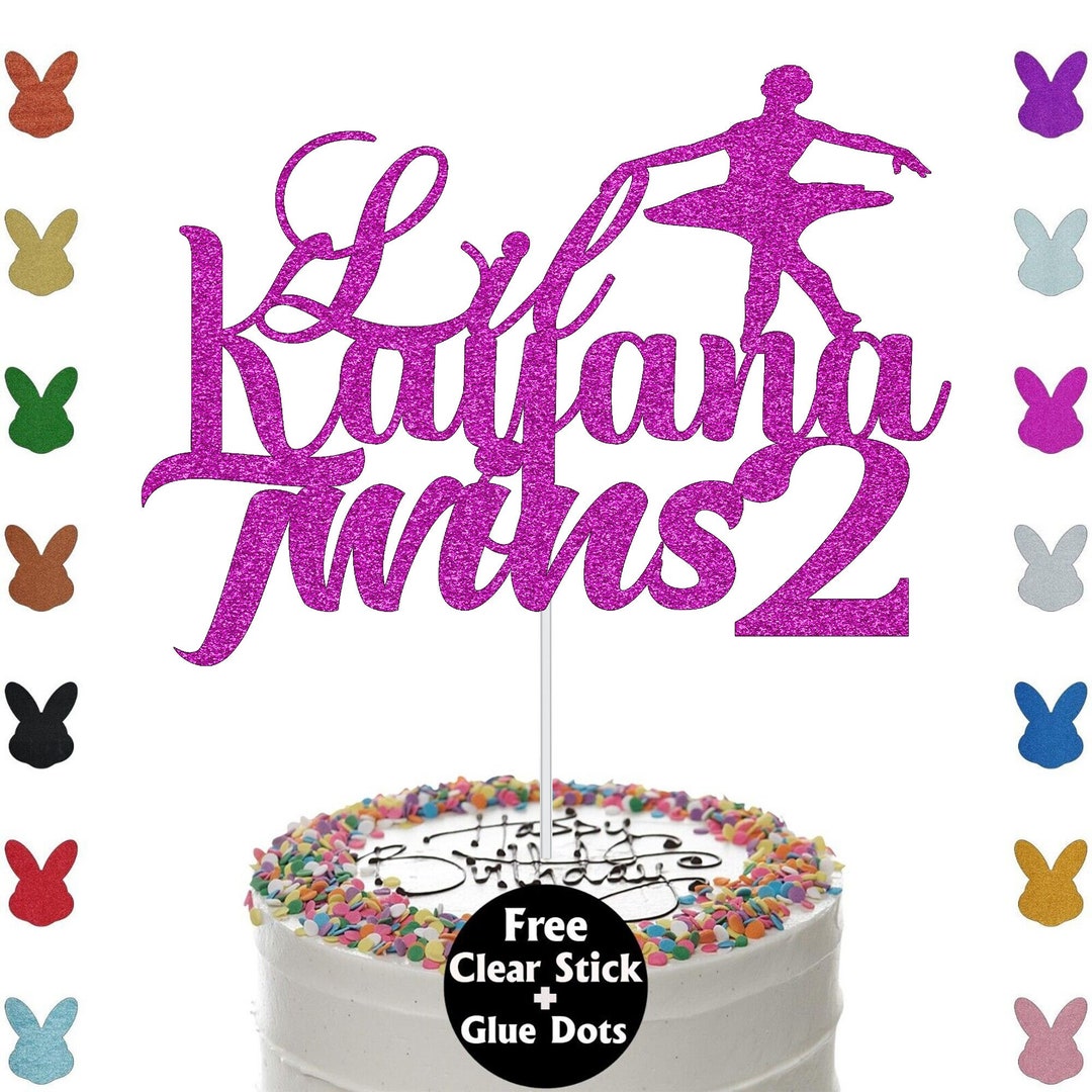 Ballet Cake Topper, Personalised Ballet Dancer Cake Topper,twins Cake ...
