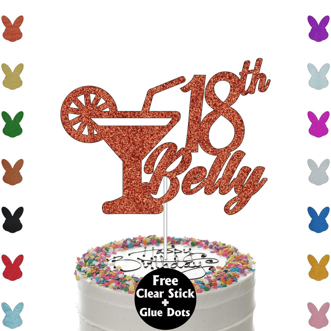 Personalised Cake Topper Happy Birthday Cocktail Summer Hen Party Gin ...