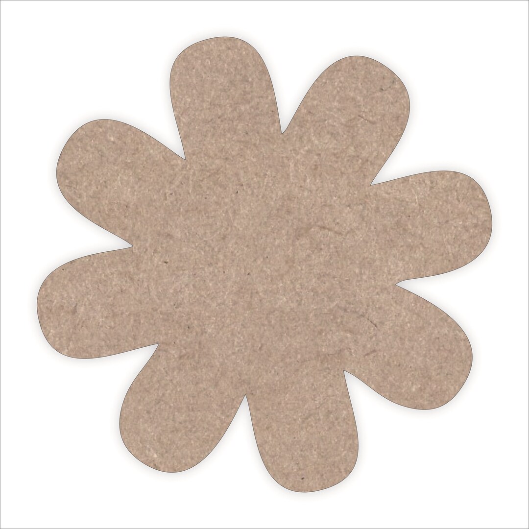 Flower Craft Shapes Flower Wooden Shape , MDF Shapes, Wooden Blanks ...