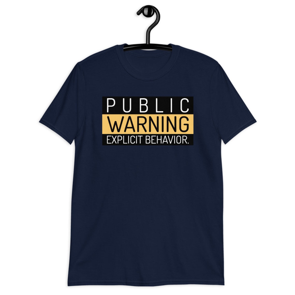 Public Warning Explicit Behavior Short-sleeve Unisex T-shirt - Etsy
