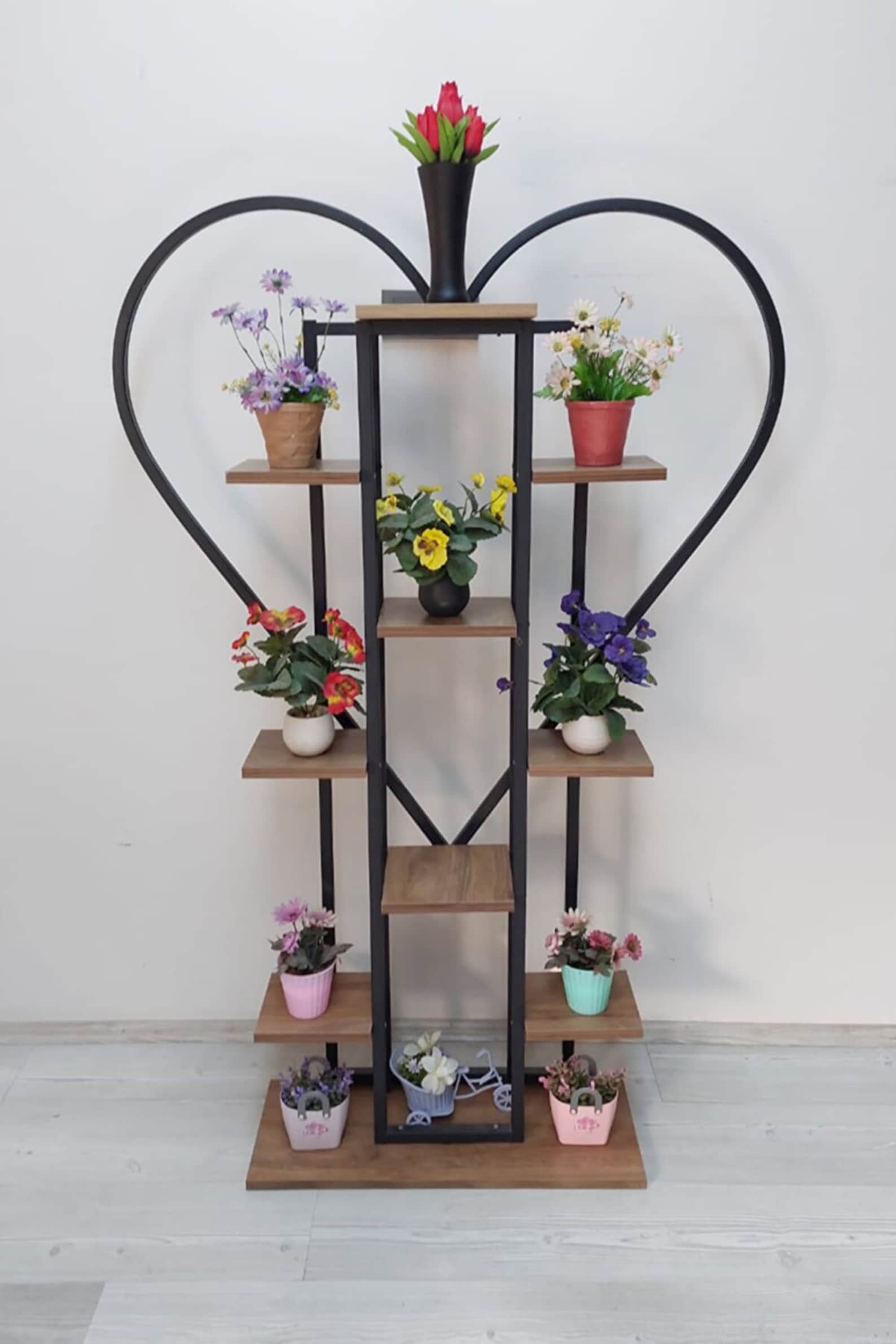 Love Design Flower Stand Multi Tier Wood Plant Stand - Etsy