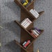 Wooden Cross Bookcase Modern Diagonal Bookcase - Etsy