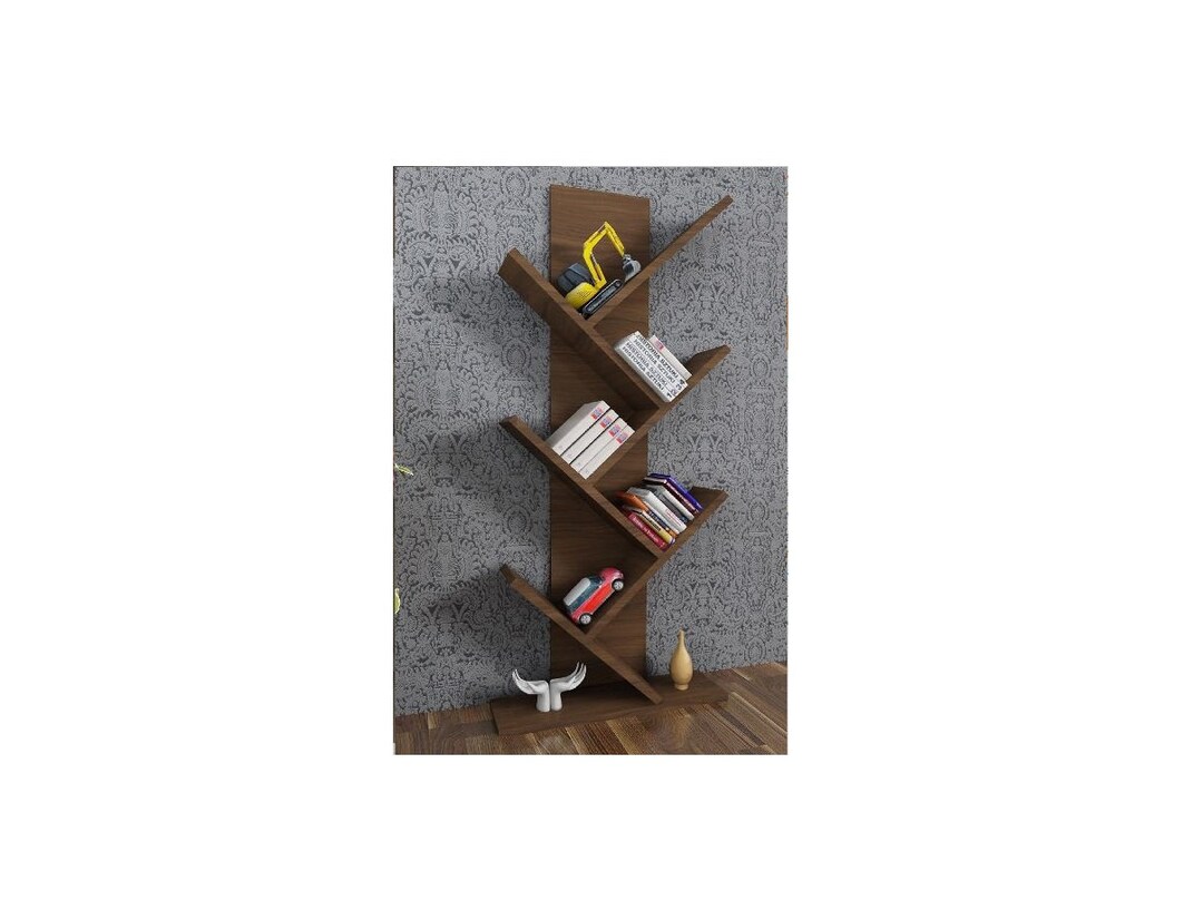 Wooden Cross Bookcase Modern Diagonal Bookcase - Etsy