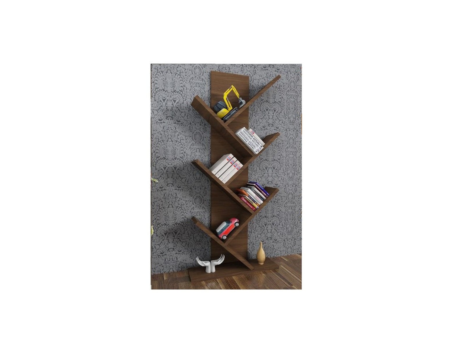 Wooden Cross Bookcase Modern Diagonal Bookcase | Etsy