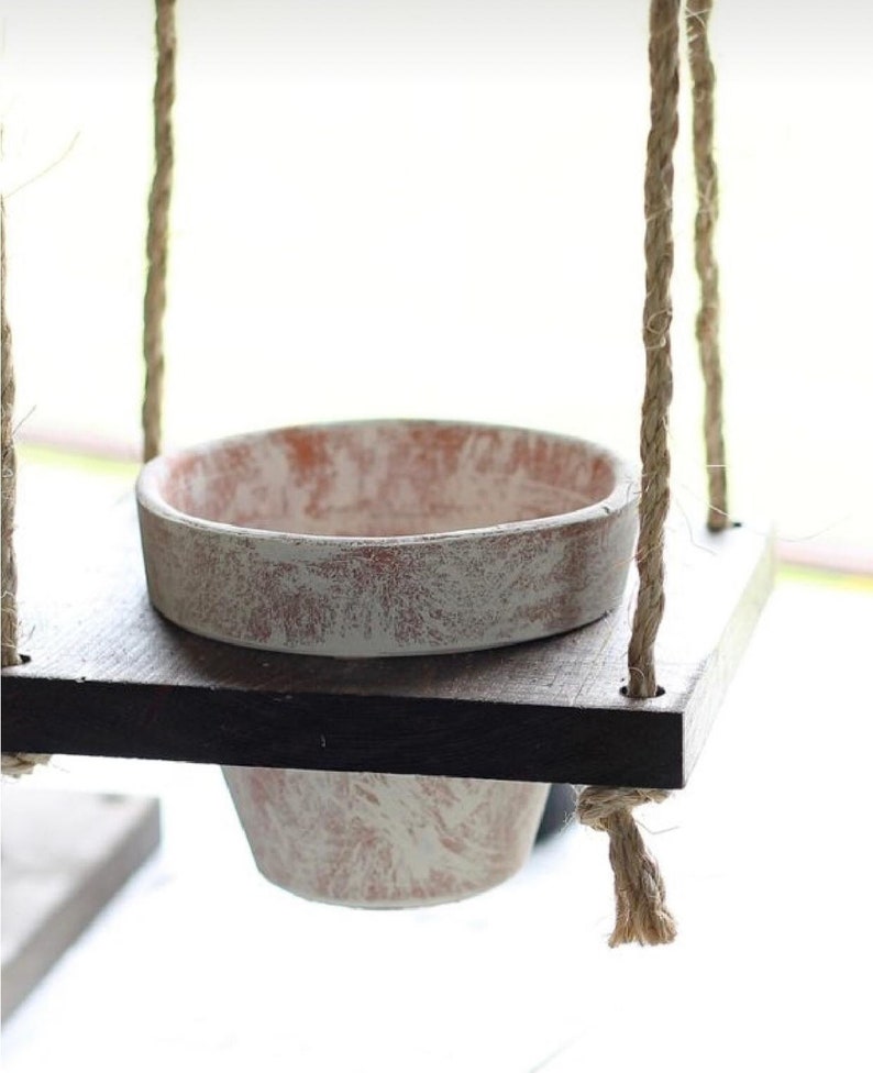 Macrame Flower Rack Wooden Plant Stand Valentines Day Gift | Etsy