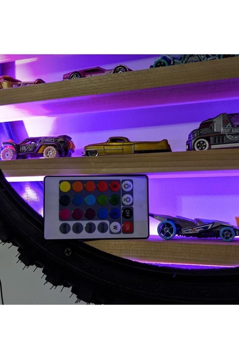 Led Light Rackkids Toy Shelf Kids Rack Wheel Wall Shelf | Etsy