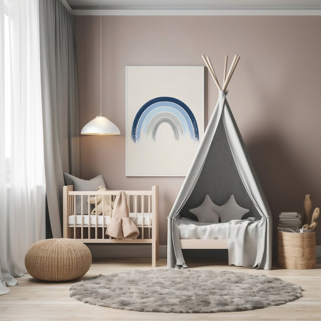 Boho Rainbow Printable Art, Nursery Decor, Kids Printable Wall Art ...