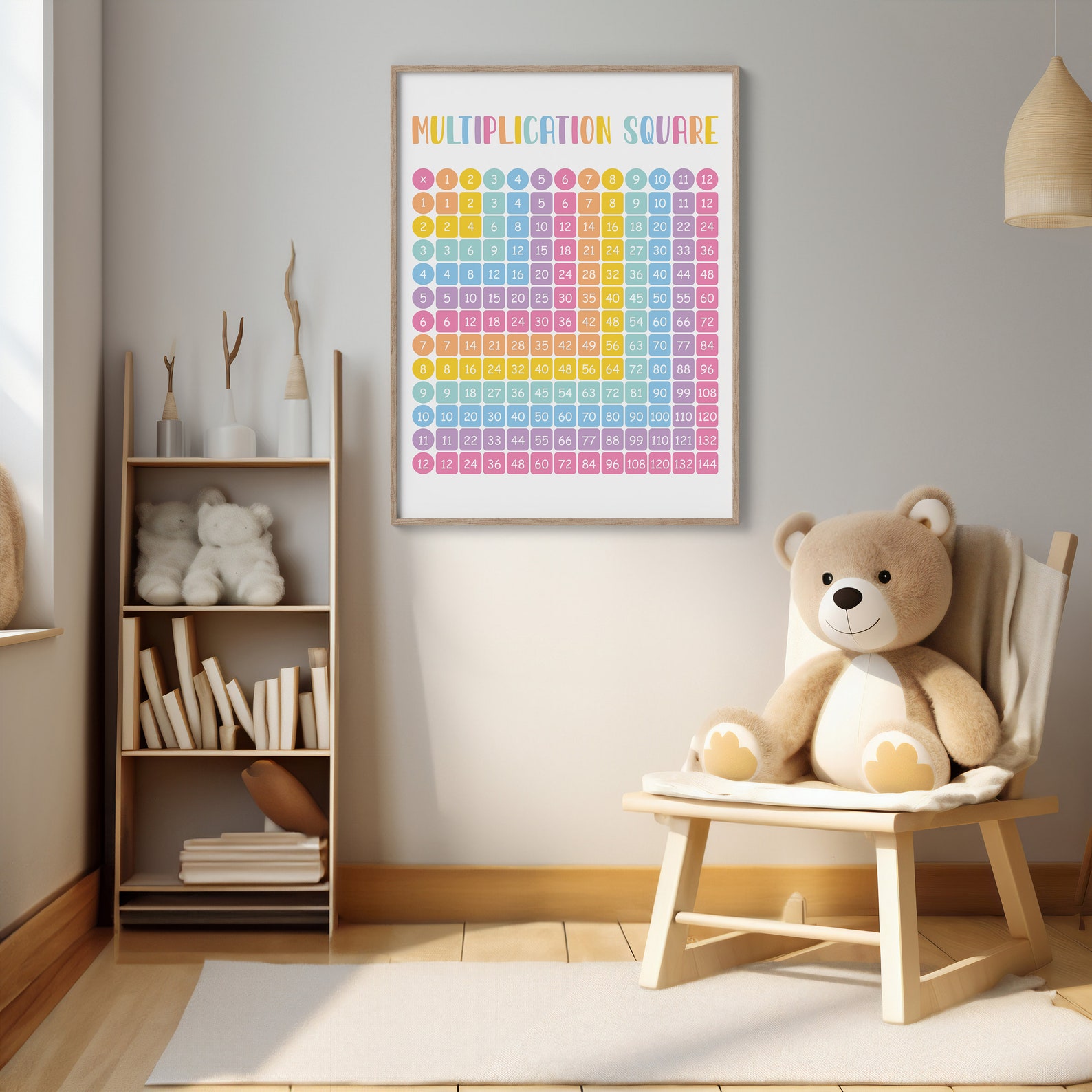 Multiplication Square Times Table 1 to 12, Multiplication Grid ...