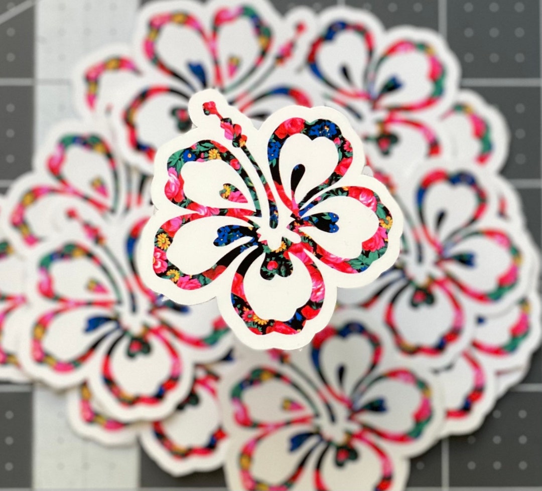 Hibiscus Kokum Print Flower (2x2) - Etsy