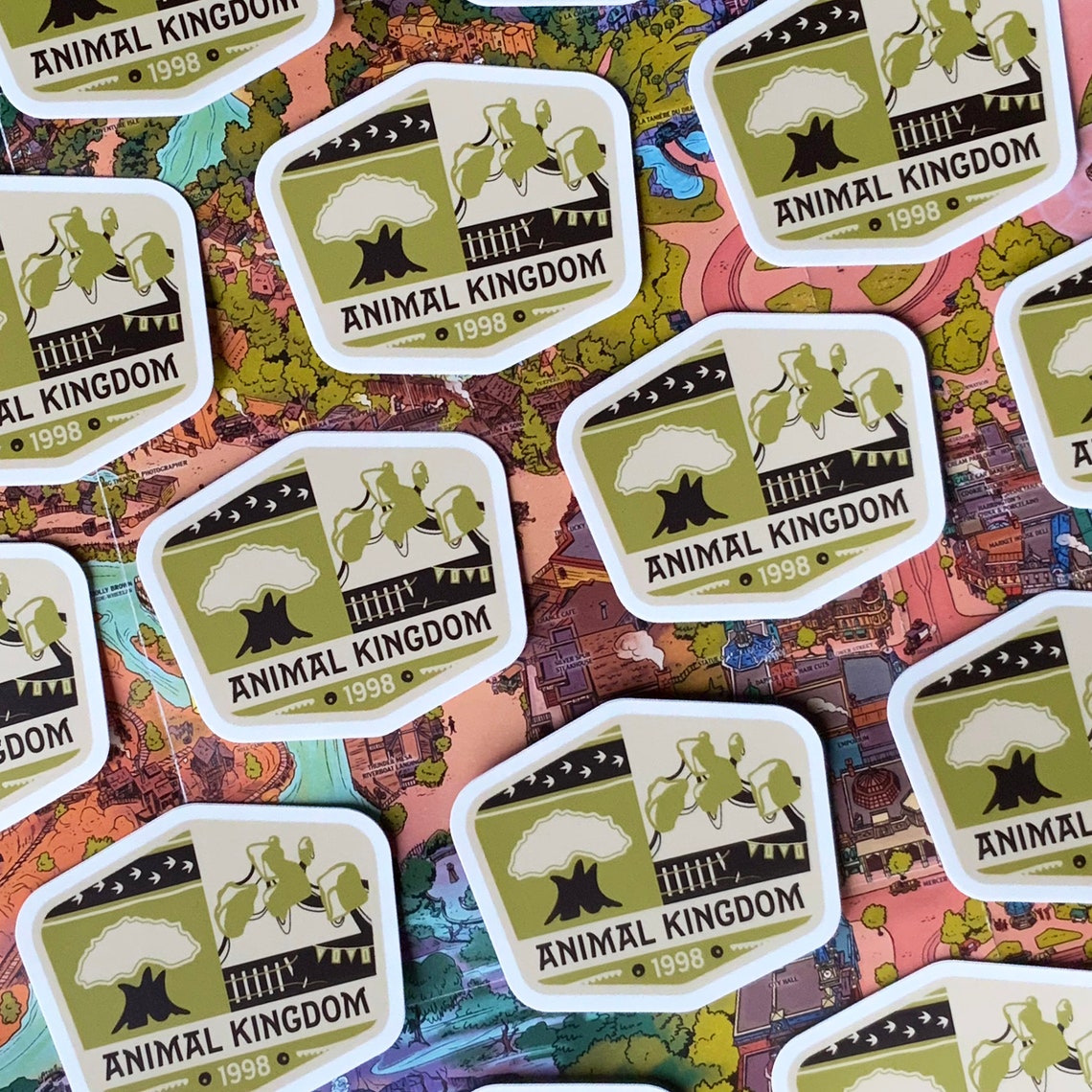 Animal Kingdom Theme Park Inspired Vinyl Sticker | Etsy