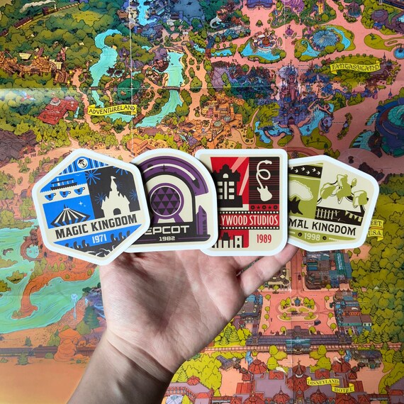 Set of 4 Walt Disney World Inspired Vinyl Stickers | Etsy