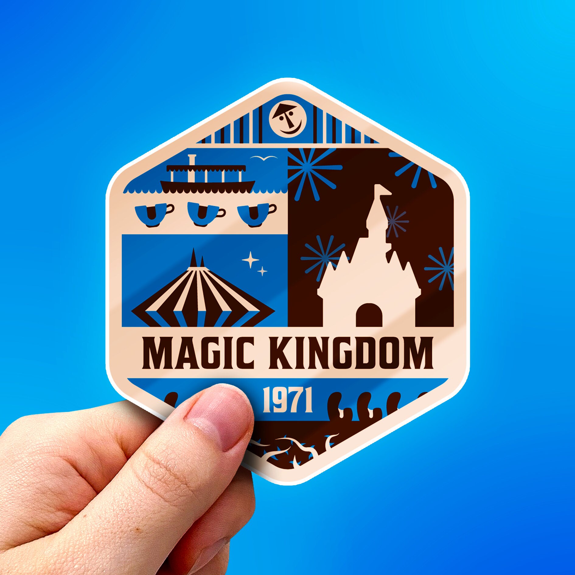 Set of 4 Walt Disney World Inspired Vinyl Stickers - Etsy