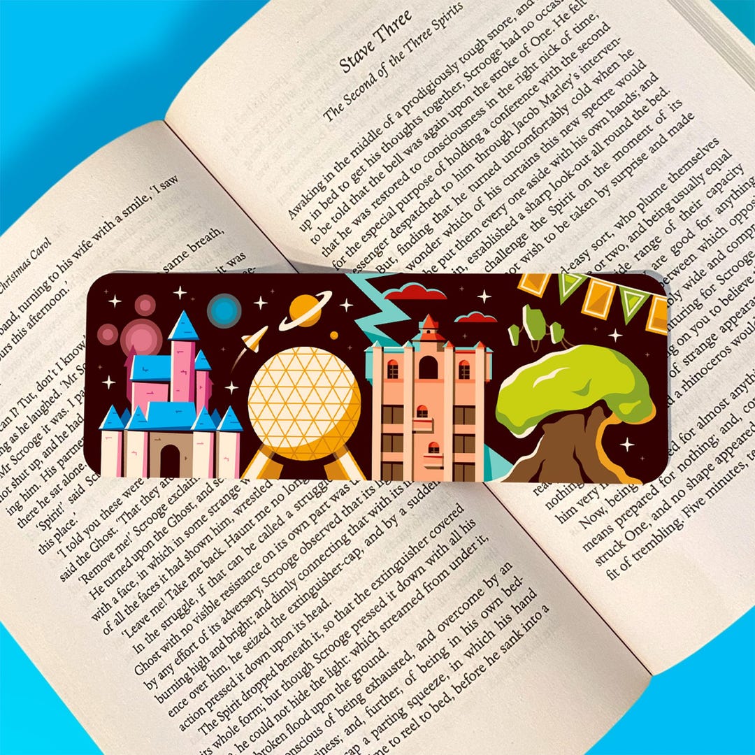 Walt Disney World Skyline Inspired Bookmark - Etsy