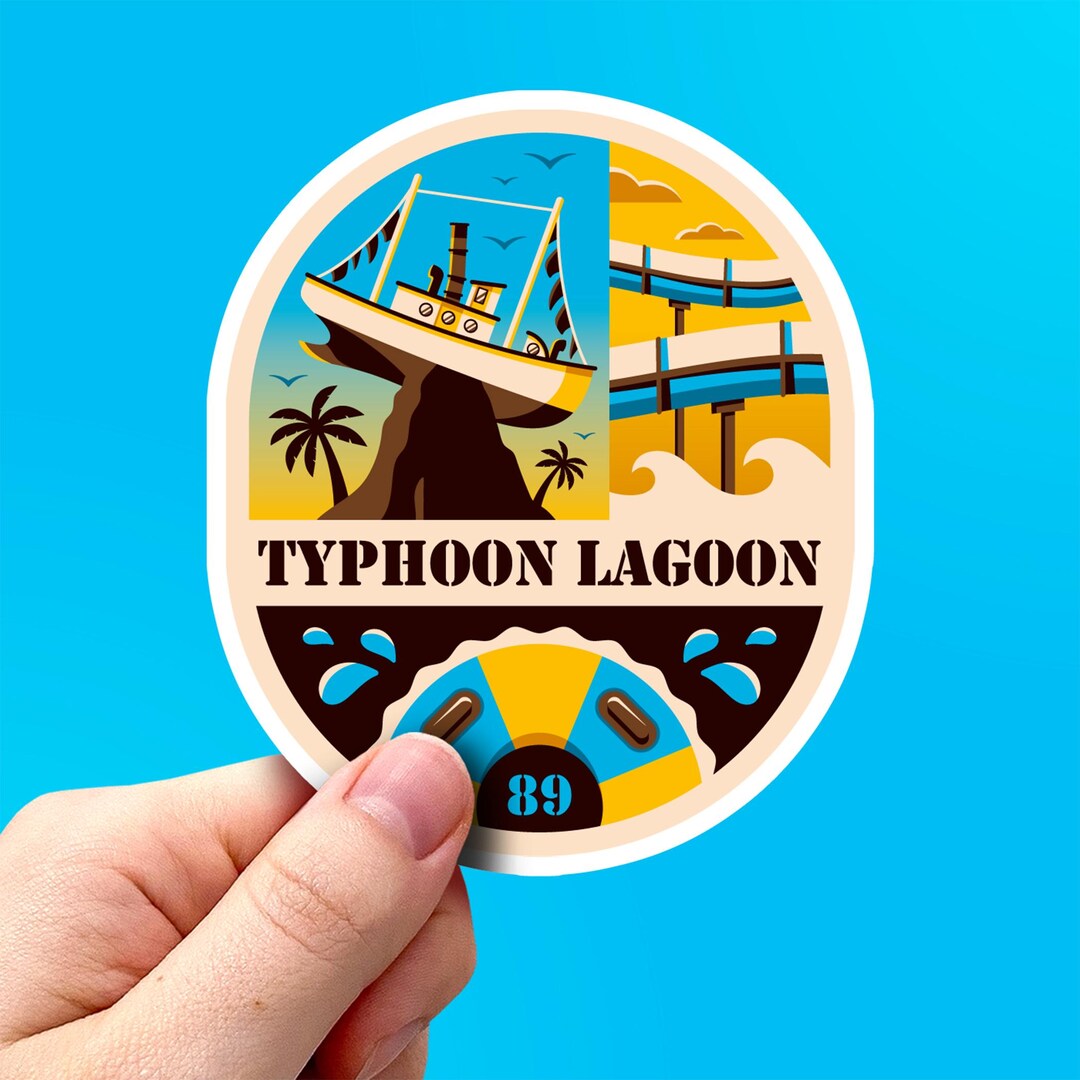 Typhoon Lagoon Water Park Inspired Vinyl Sticker - Etsy