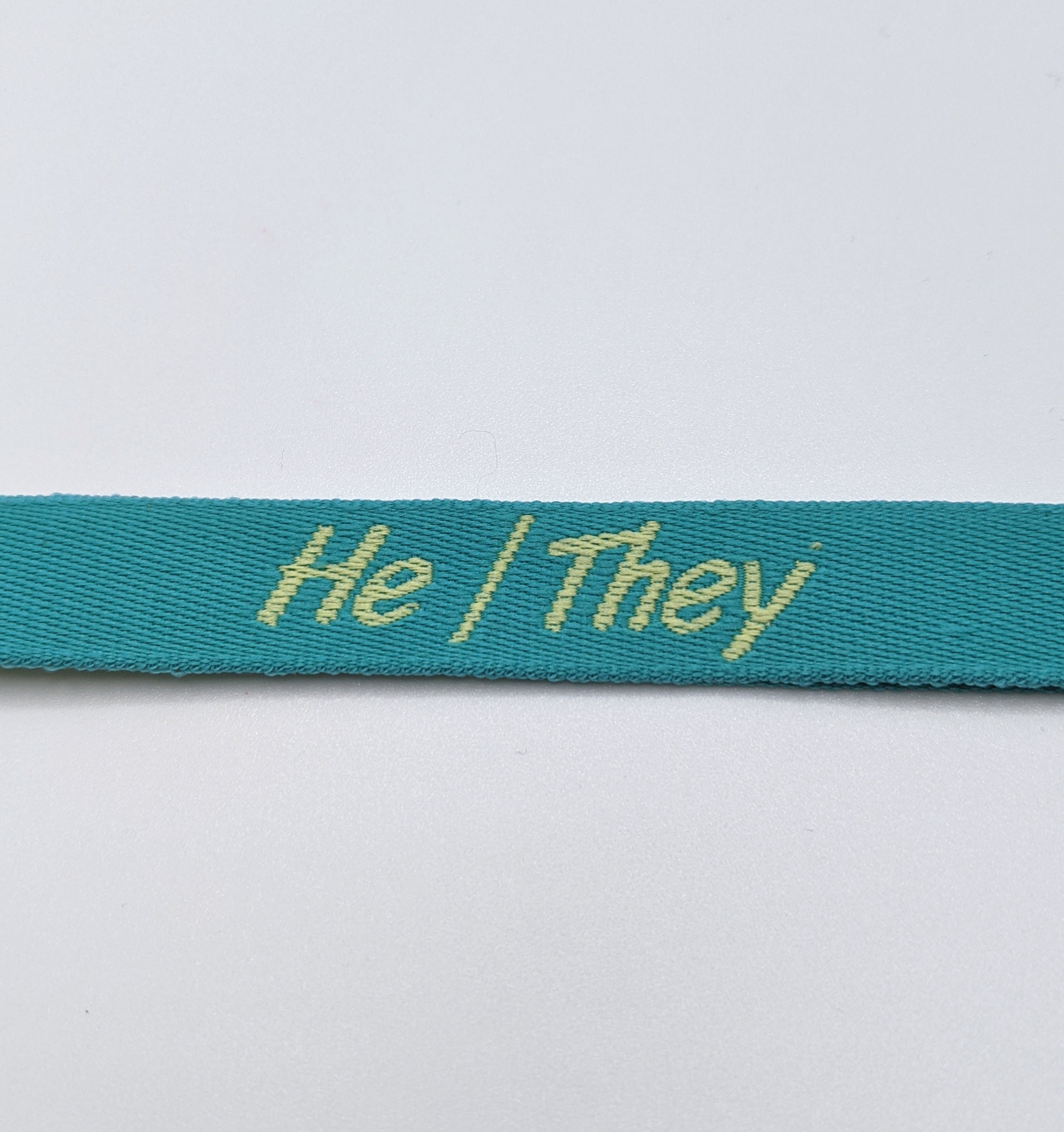 Pronoun Lanyard HE/THEY for Work, College, School ID Card or Employee ...