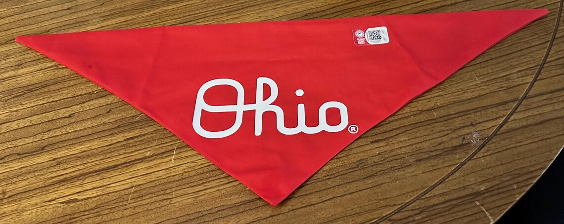 The Ohio State University Dog Bandana - Script Ohio - Officially ...