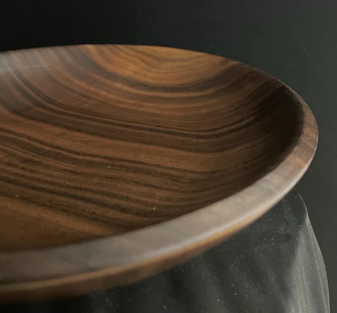 American Walnut Wood Plate for Food Use ~ Fruit Food ~ American Walnut ...